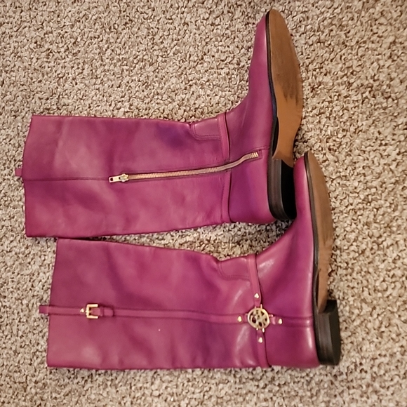 Coach | Shoes | Coach Boots Reddish Brown In Heel | Poshmark